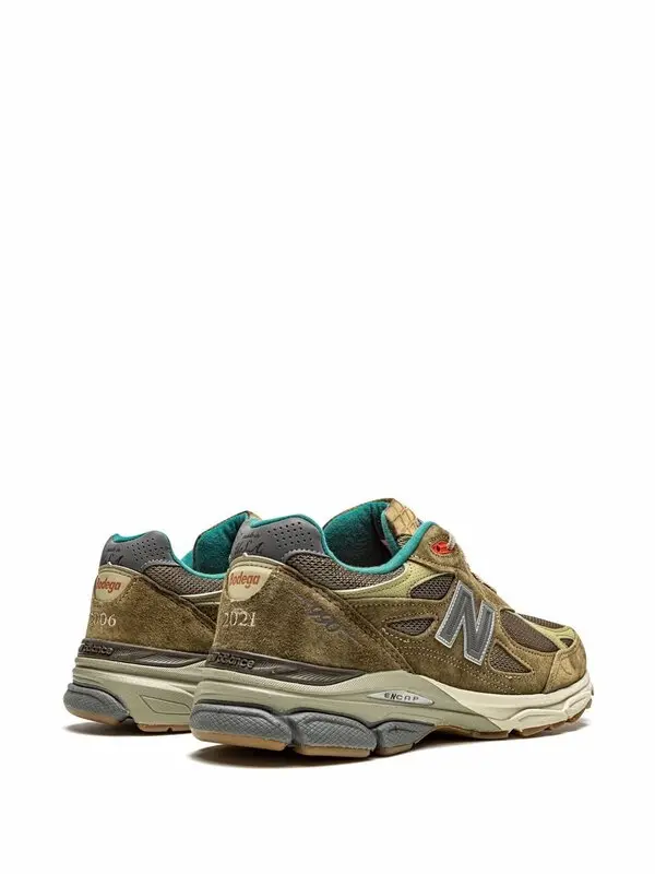 NEW BALANCE X Bodega 990 V3 Anniversary Sneakers - Green