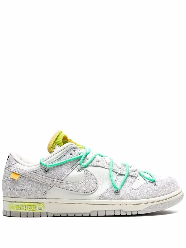 Nike X Off White Dunk Low Lot 14 Sneakers - White
