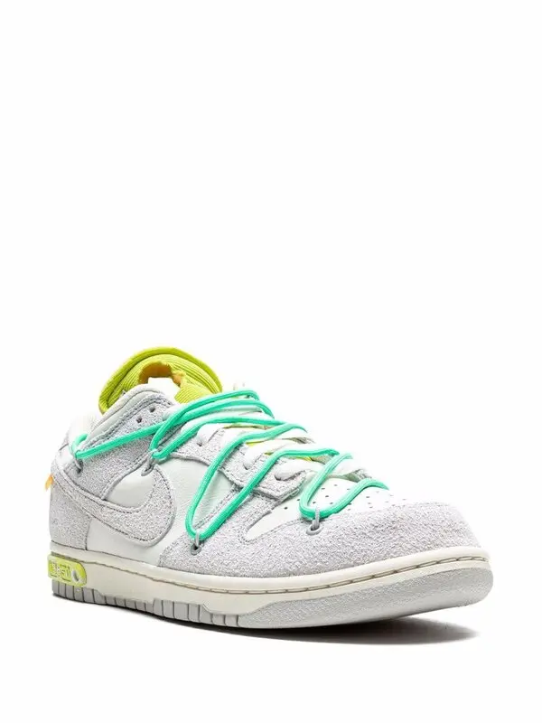 Nike X Off White Dunk Low Lot 14 Sneakers - White