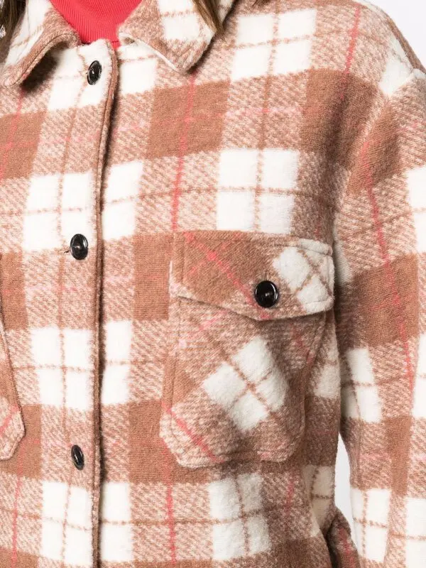 Woolrich Gentry Check-print Overshirt - Brown