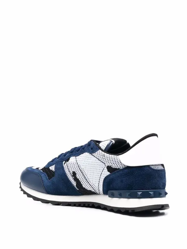 Valentino Garavani Rockrunner Low-top Sneakers - Blue