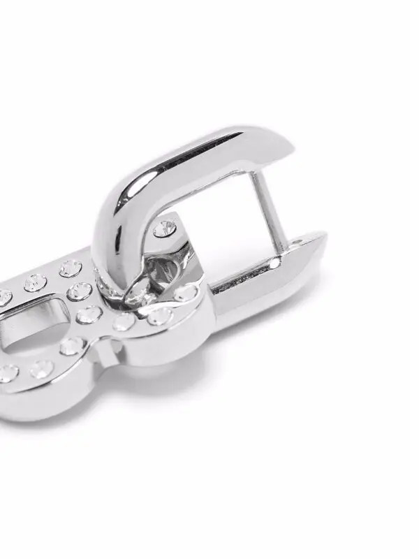 Balenciaga B Chain Xs Earrings In Silver - 10% Off | Editorialist