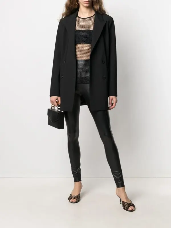 Wolford High-rise Faux-leather Leggings