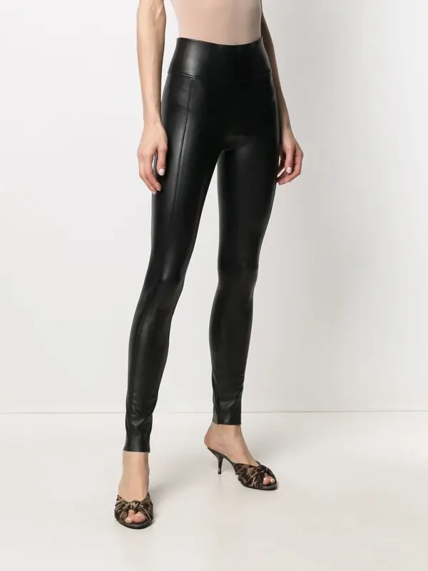 Wolford High-rise Faux-leather Leggings