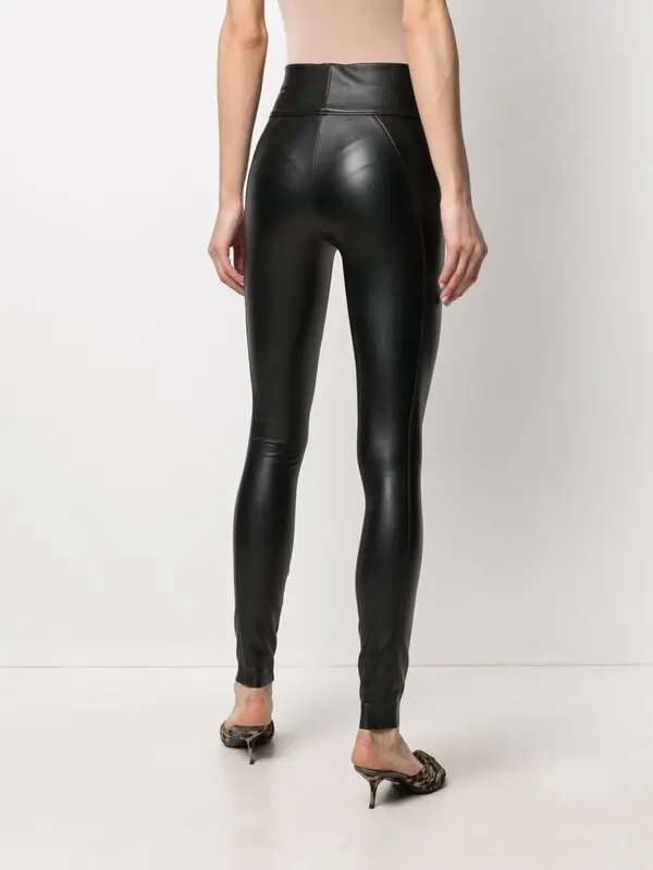 Wolford High-rise Faux-leather Leggings