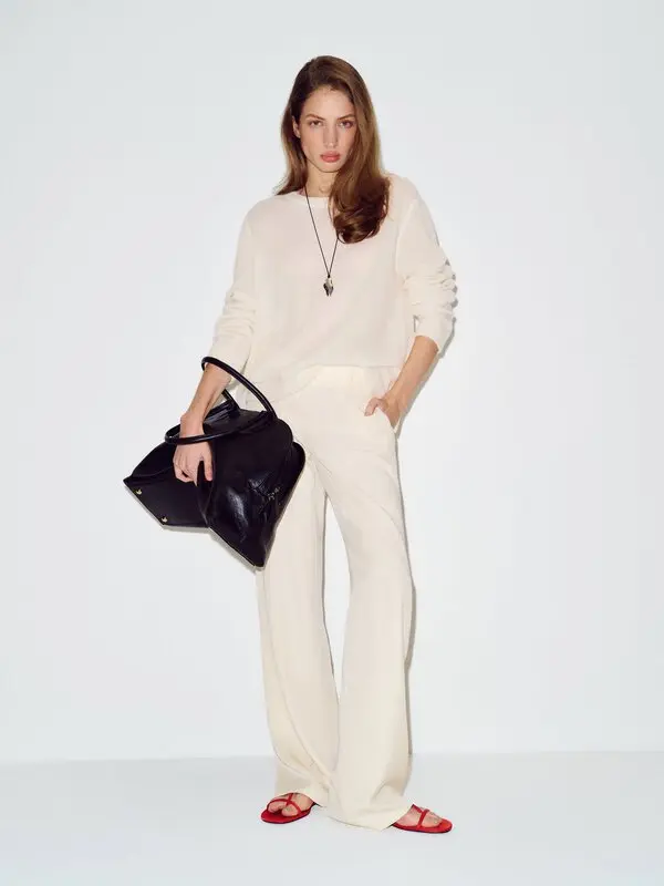 REFORMATION Cashmere Boyfriend Sweater - Ivory