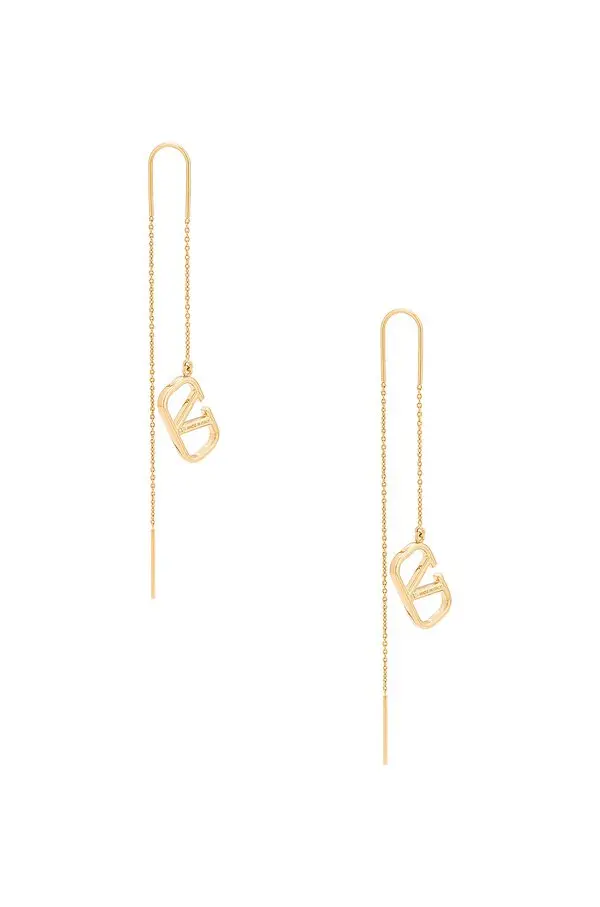 Valentino Garavani Vlogo Dangle Earrings - Oro