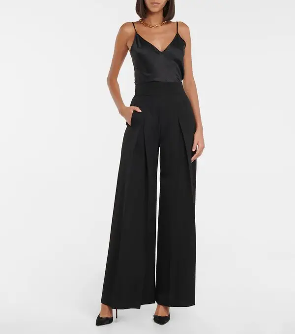 Max Mara Lucca Satin Camisole - Black