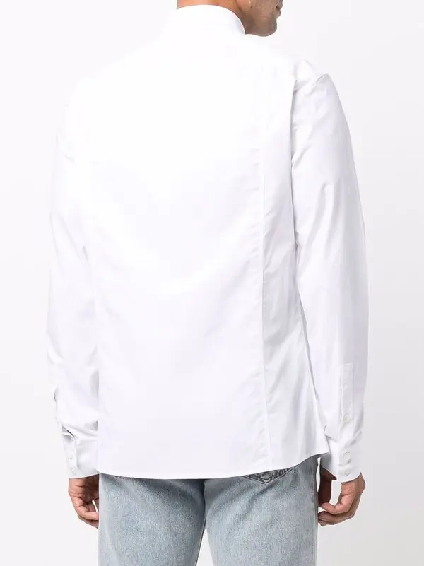 Balmain Embroidered-logo Cotton Shirt