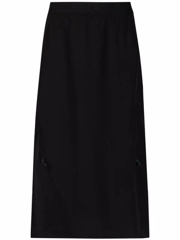 Alexander McQueen Shift Silk Midi Skirt