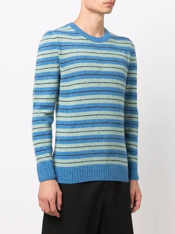 A.p.c. Horizontal-knit Jumper - Blue
