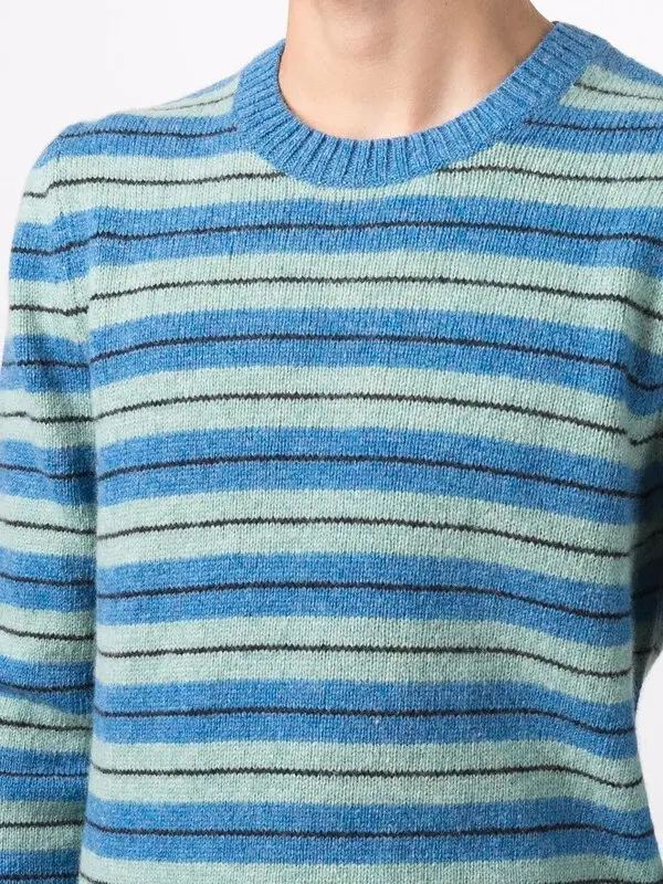 A.p.c. Horizontal-knit Jumper - Blue
