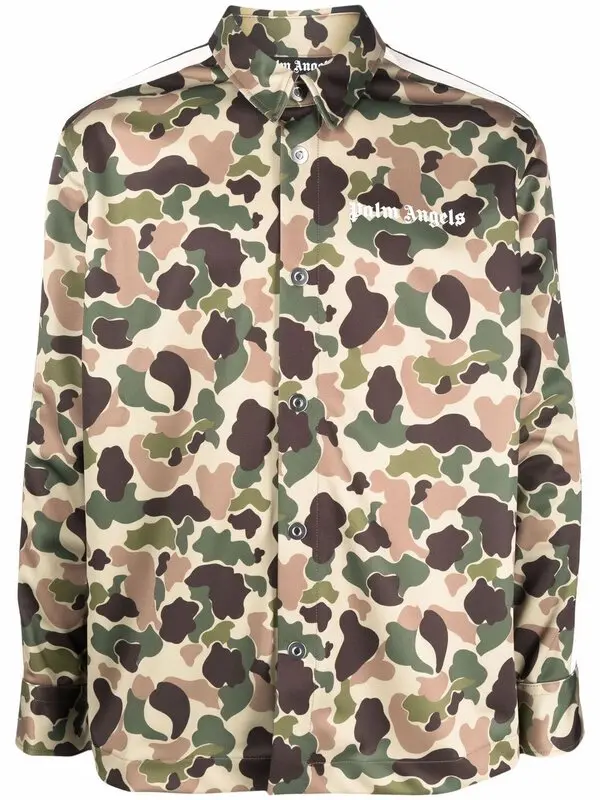 Palm Angels Camouflage-print Track Shirt