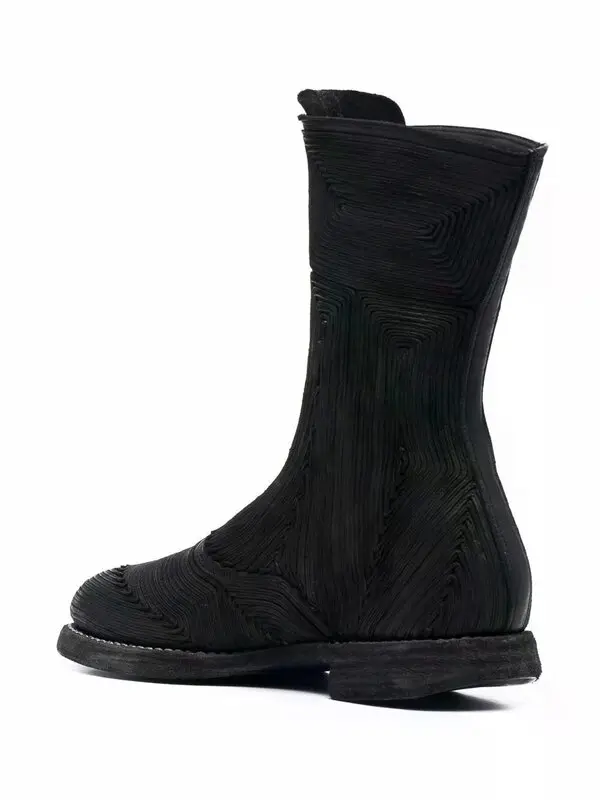 Guidi Zipped Ankle Boots - Black