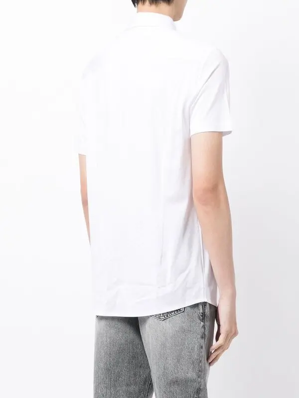 Emporio Armani Short-sleeve Poplin Shirt - White