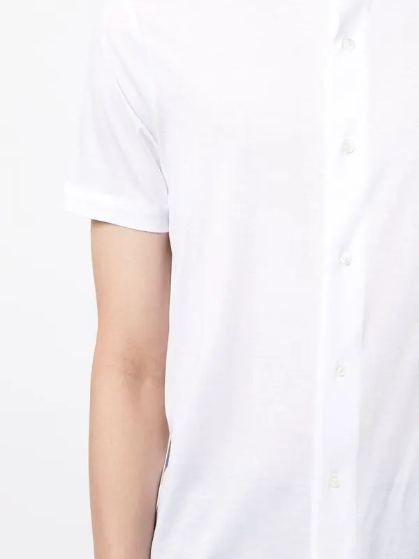 Emporio Armani Short-sleeve Poplin Shirt - White