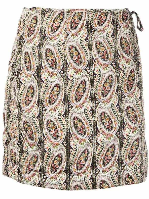 ByTiMo Paisley-print Short Skirt - Neutrals
