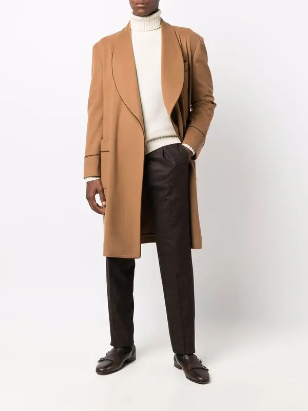 DELL'OGLIO Roll-neck Cashmere Jumper - Neutrals