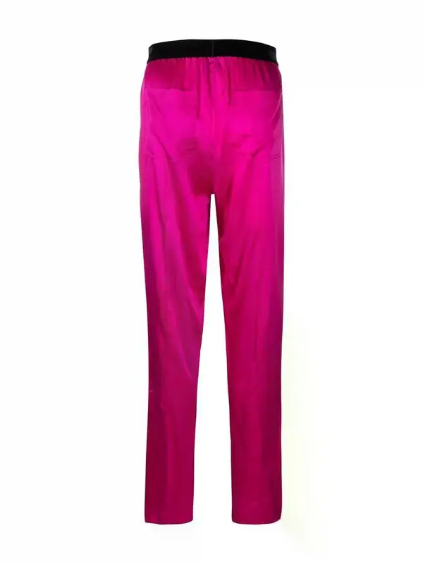 TOM FORD Logo-waist Slip-on Trousers - Pink
