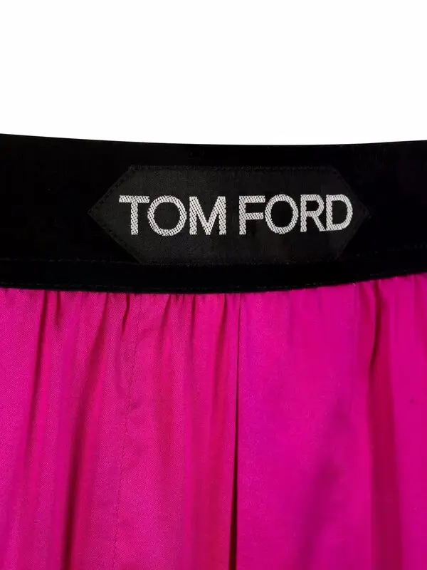 TOM FORD Logo-waist Slip-on Trousers - Pink