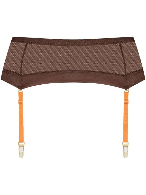 MAISON CLOSE Corps À Corps Garter Belt - Brown