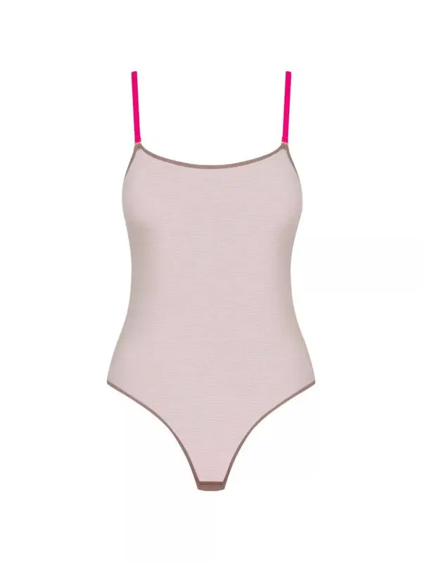 MAISON CLOSE Mesh Bodysuit - Neutrals