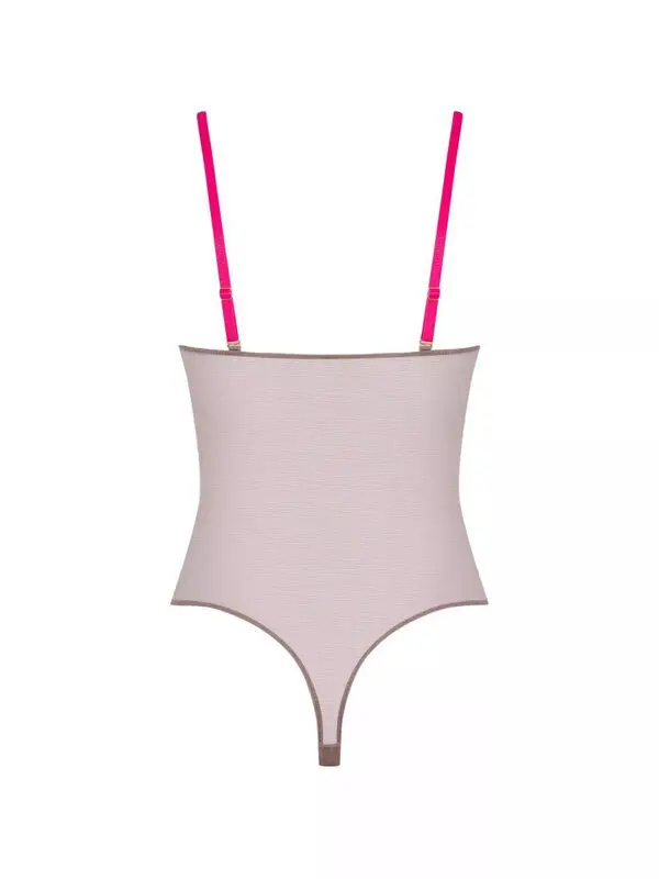 MAISON CLOSE Mesh Bodysuit - Neutrals