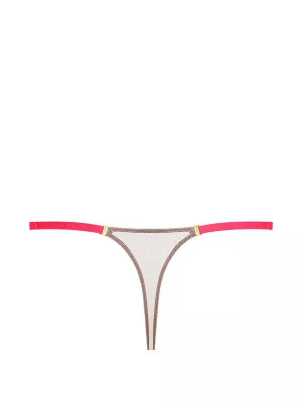 MAISON CLOSE Corps À Corps Mesh Mini Thong - Brown