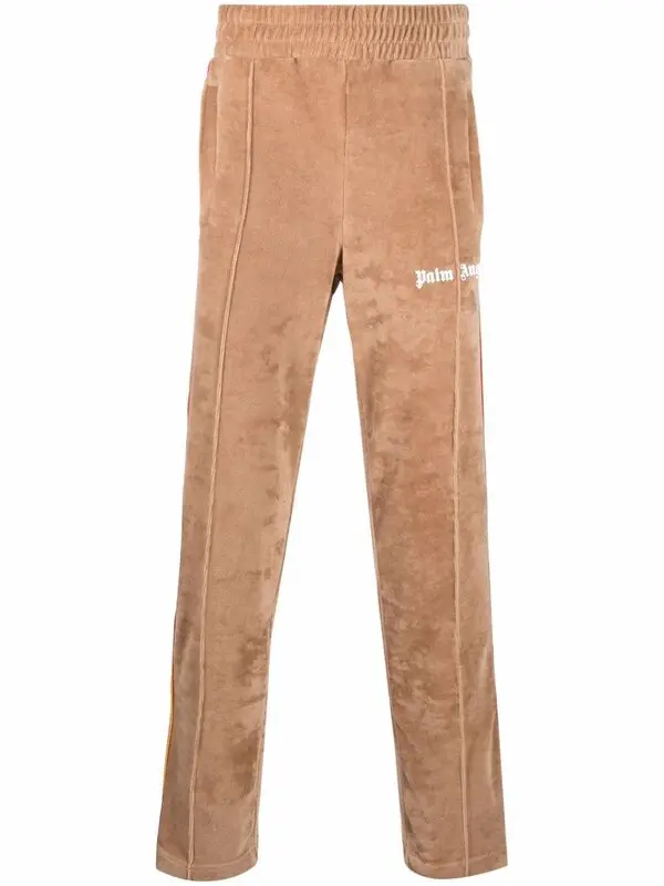 Palm Angels Side Stripe Embroidered-logo Track Pants