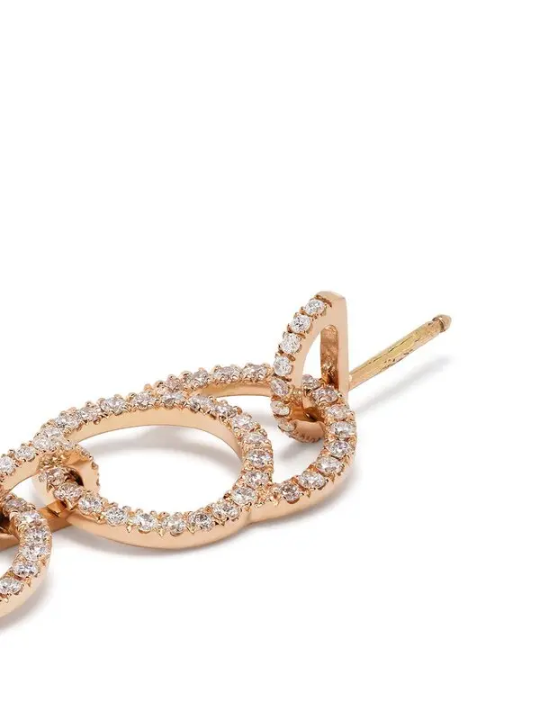 COURBET 18kt Recycled Rose Gold Celeste Diamond Earrings - Pink