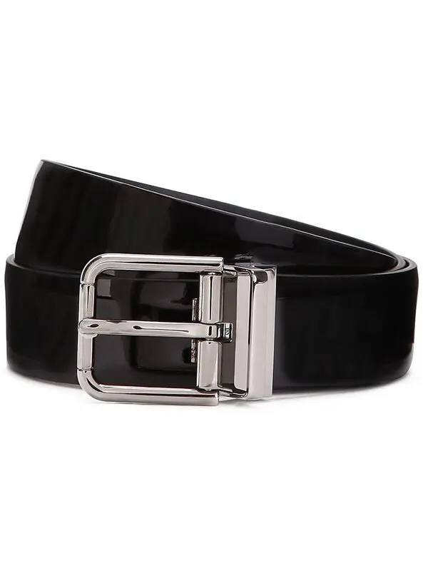 Dolce & Gabbana Patent Leather Belt - Black