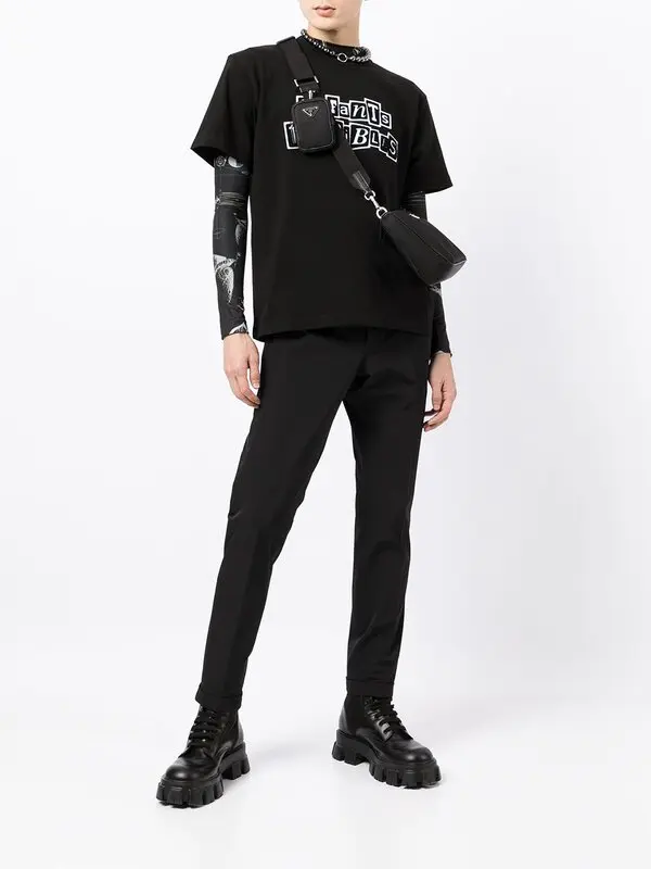Sacai X Jean Paul Gaultier X Dr. Woo Printed Top In Black