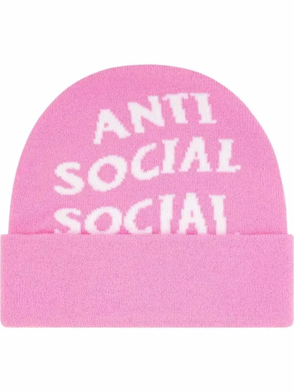 ANTI SOCIAL SOCIAL CLUB Jaccardo Knitted Beanie - Pink