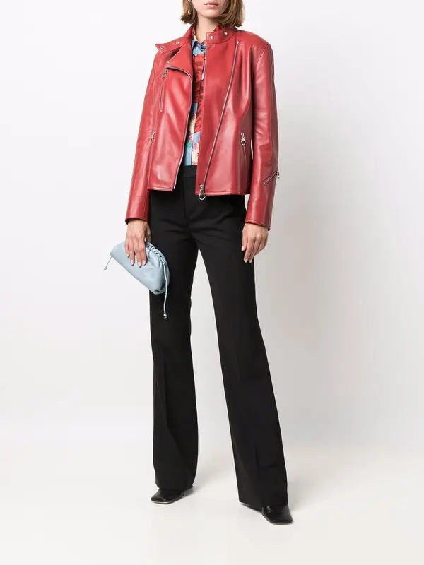 FERRAGAMO High-neck Leather Jacket