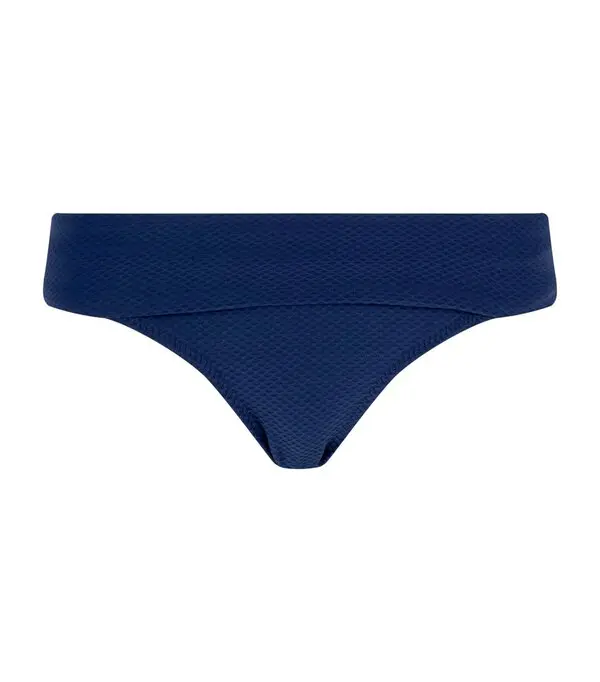Heidi Klein Textured Bikini Bottom - Navy