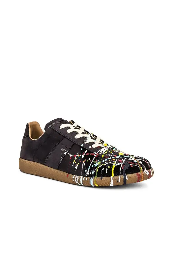 MAISON MARGIELA Replica Sneakers - Black & Paint
