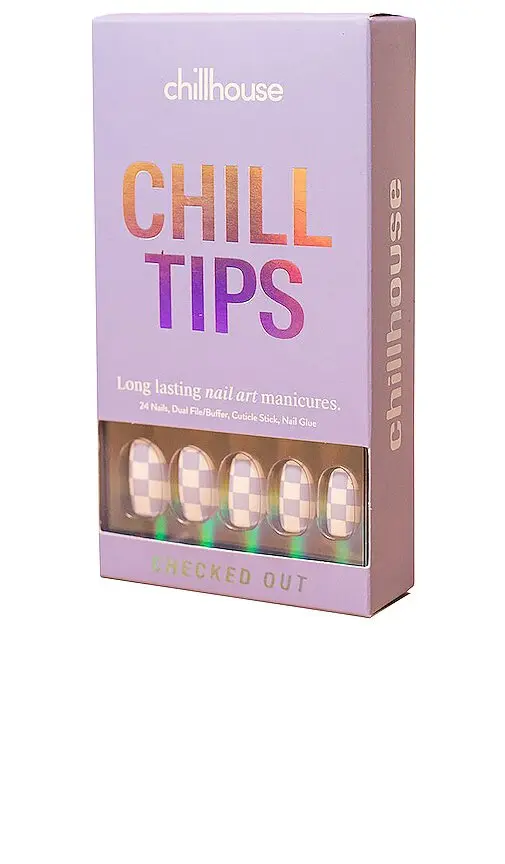 CHILLHOUSE Chill Tips Press-on Nails - Checked Out
