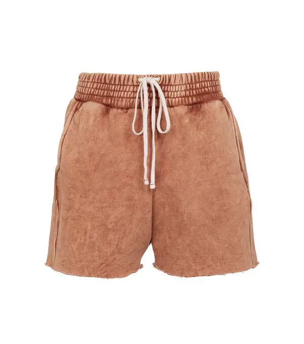 LES TIEN Yacht Cotton Shorts - Brown