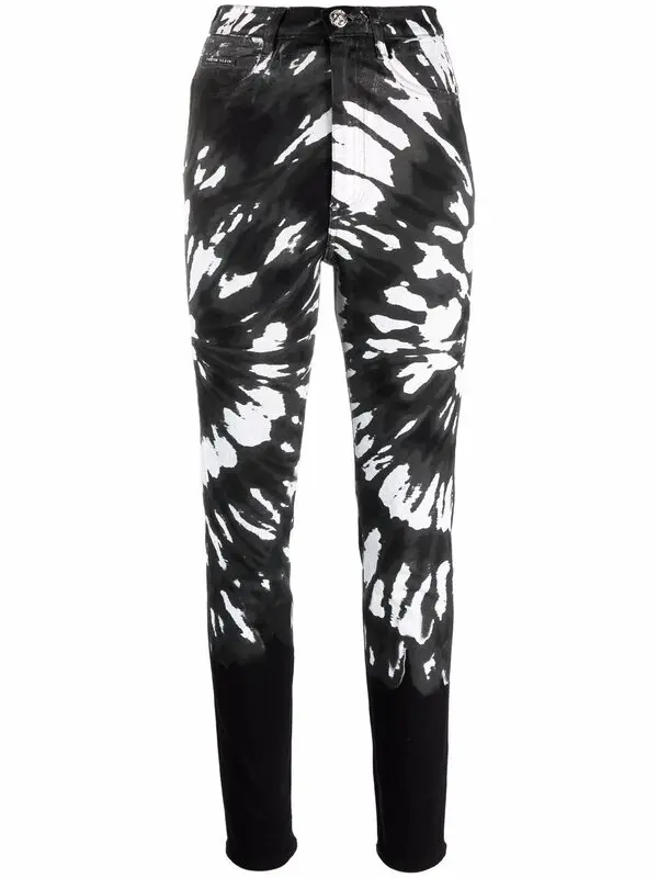 Philipp Plein Tie-dye Slim-fit Trousers