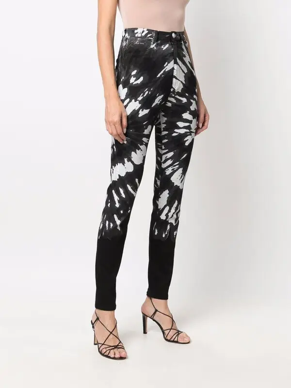 Philipp Plein Tie-dye Slim-fit Trousers