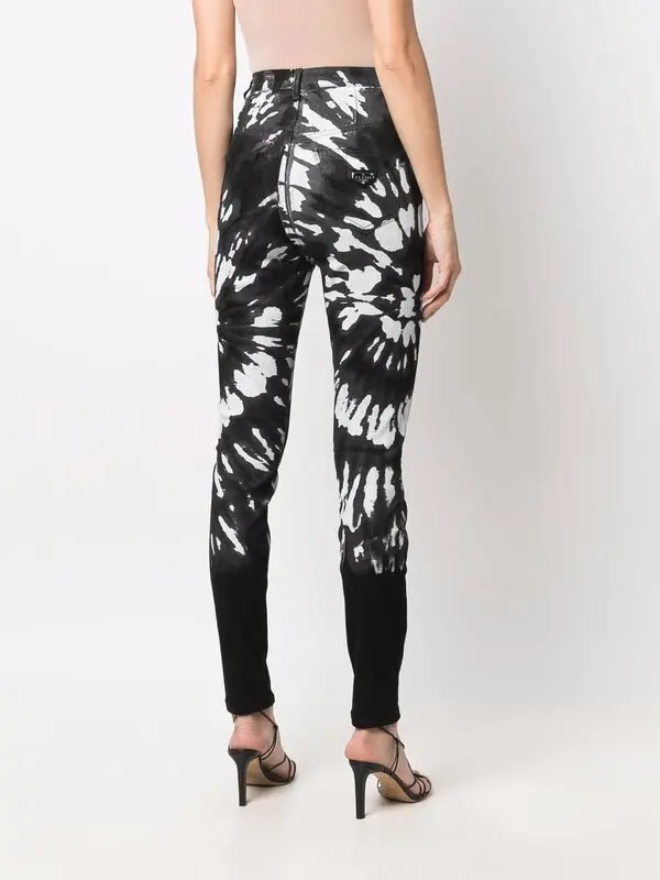Philipp Plein Tie-dye Slim-fit Trousers