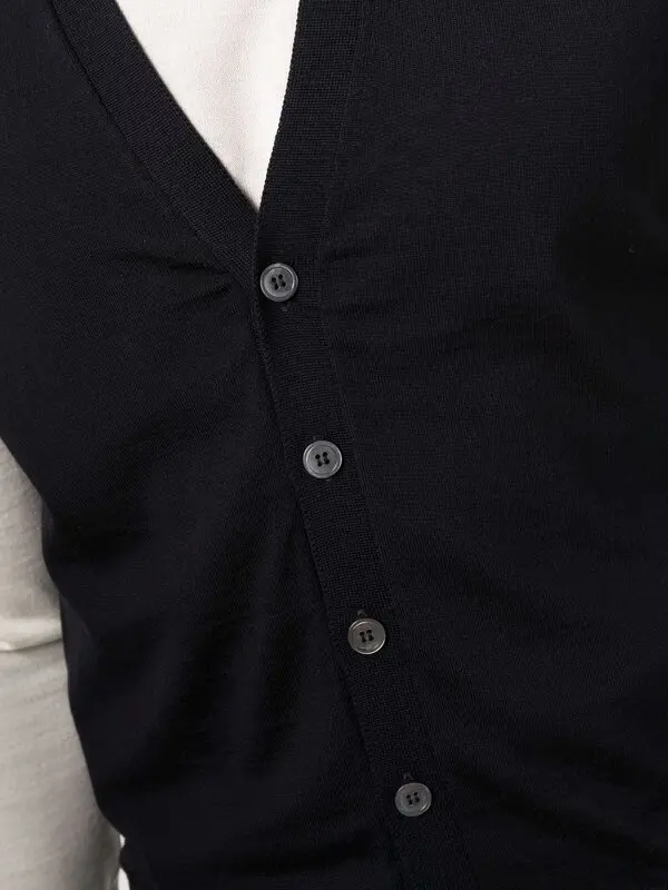 DELL'OGLIO Merino Wool Vest - Blue