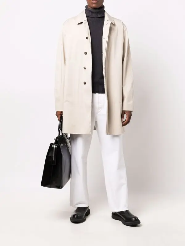 DELL'OGLIO Rib-trimmed Jumper - Grey
