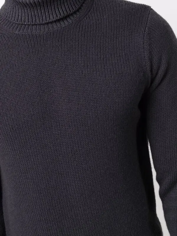 DELL'OGLIO Rib-trimmed Jumper - Grey