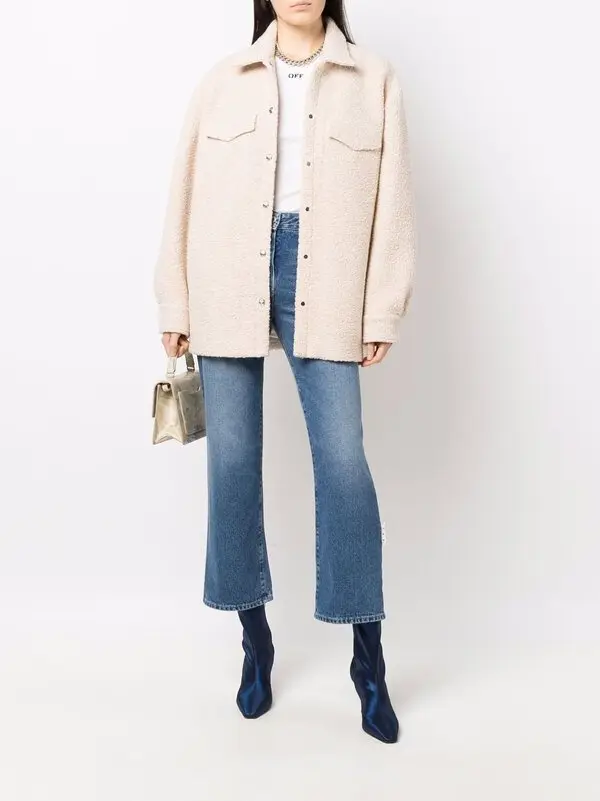 Off-White Long-sleeve Teddy Overshirt
