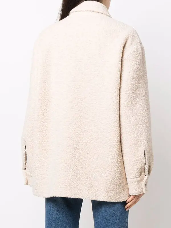 Off-White Long-sleeve Teddy Overshirt
