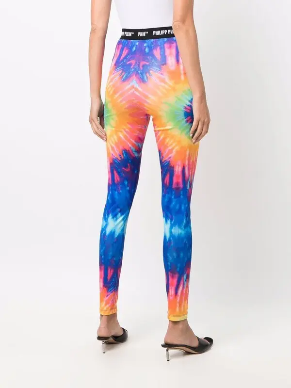 Philipp Plein Tie-dye Print Leggings