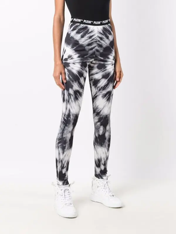 Philipp Plein Tie-dye Print Leggings