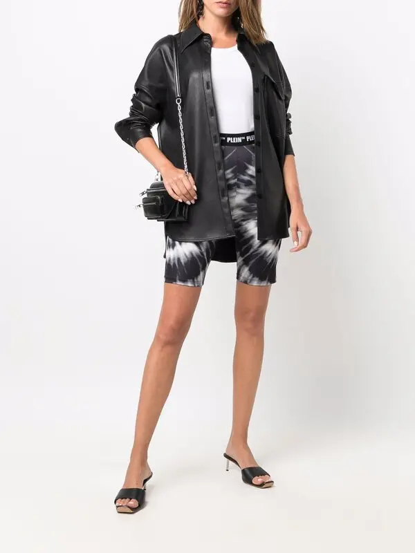 Philipp Plein Tie-dye Cycling Shorts