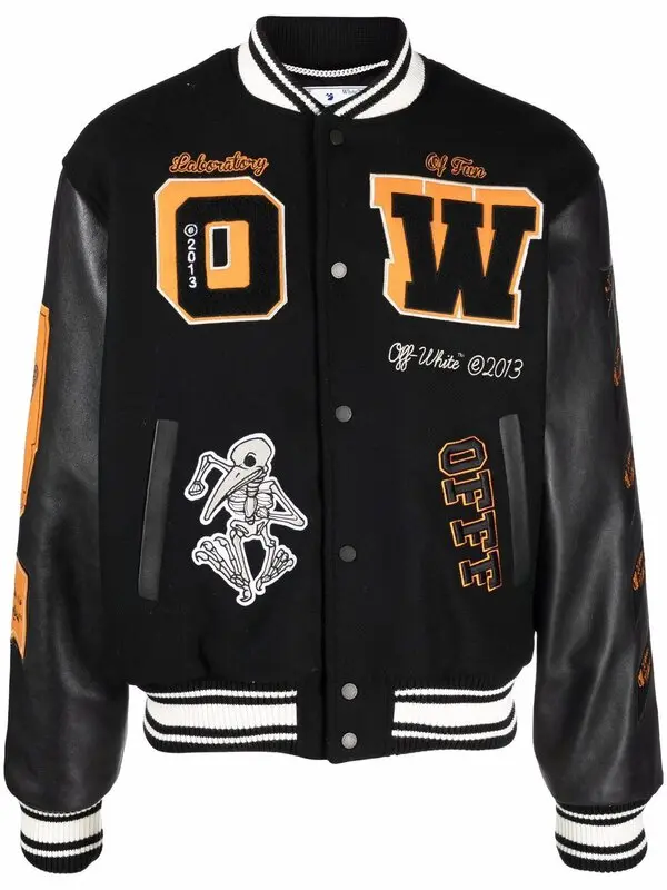Off-White Varity Leather Jacket
